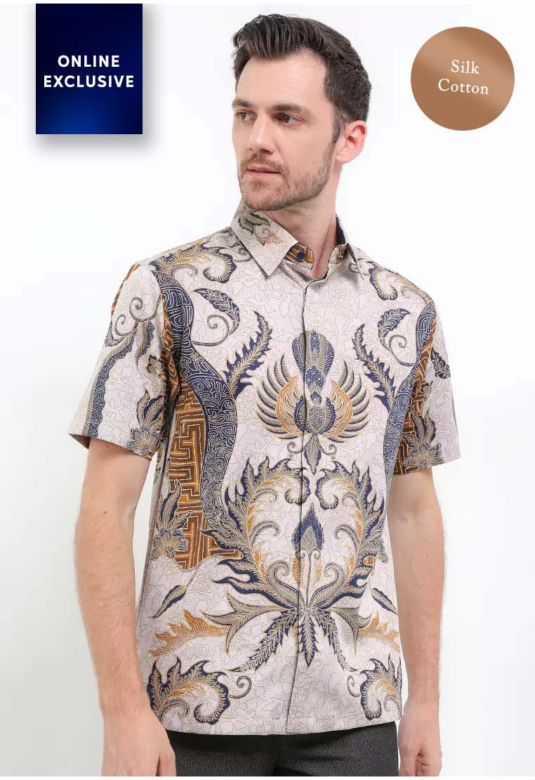 Btara Short Sleeves Silk Cotton